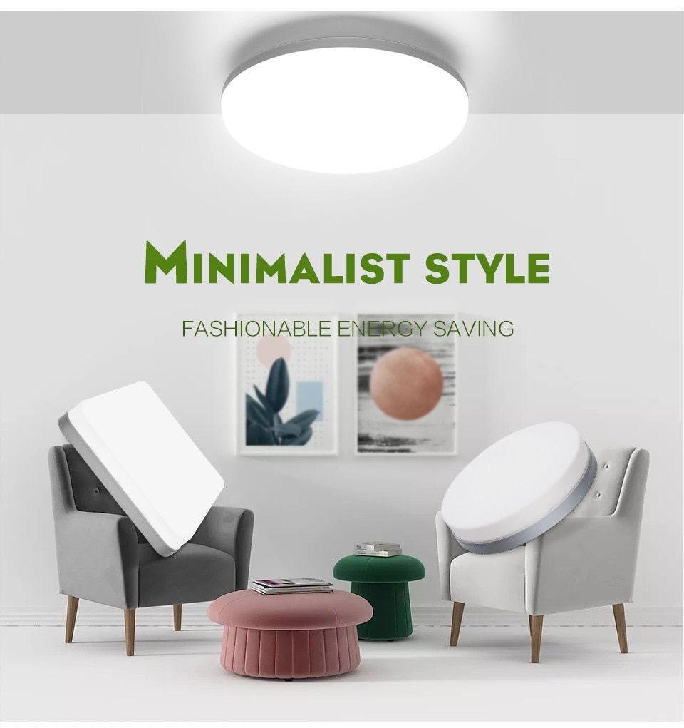 Cold Warm White Natural LED fixtures ceiling lighting - Mojito Fashion